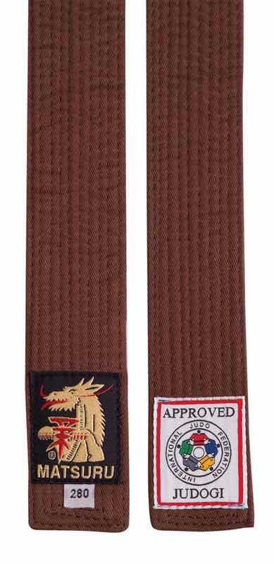 Matsuru Judo belt IJF Brown